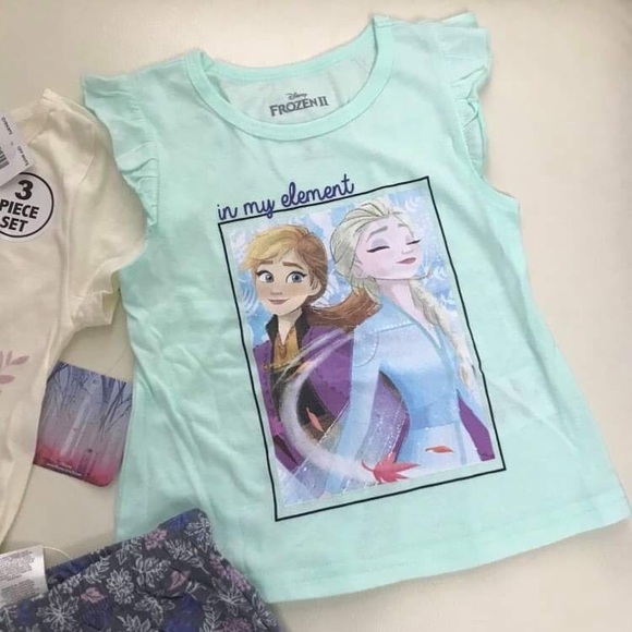 Disney | Matching Sets | Disney Frozen Elsa Anna Cute Shorts Set | Poshmark